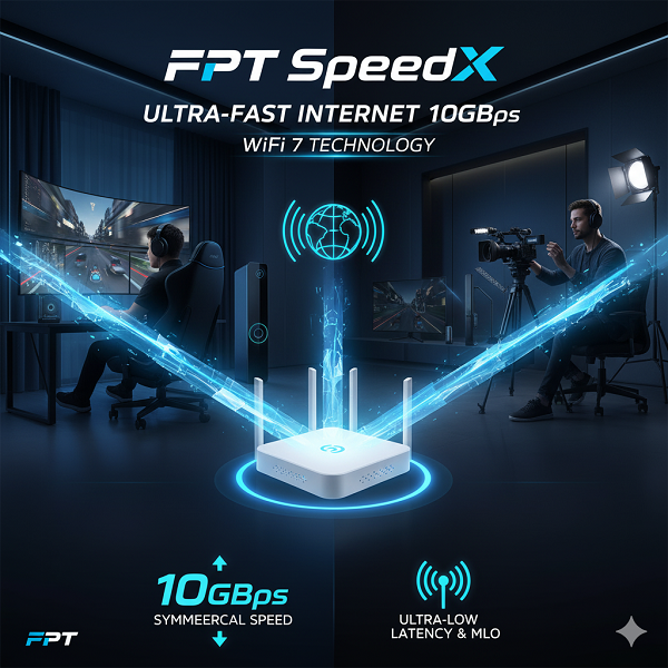 FPT SpeedX2/X10: Tiên Phong Internet 10Gbps với Công Nghệ WiFi 7
